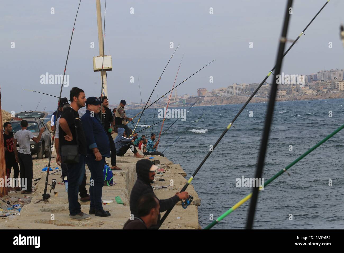 Gaza City, The Gaza Strip, Palestine. 22nd Oct, 2019. Palestinians ...