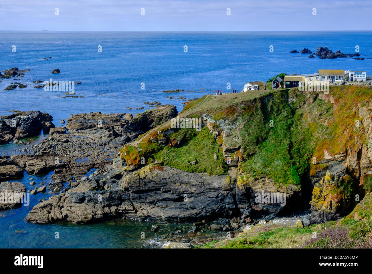 Kynance Cove Lizard Peninsula Helston Cornwall England Stock Photo - Alamy