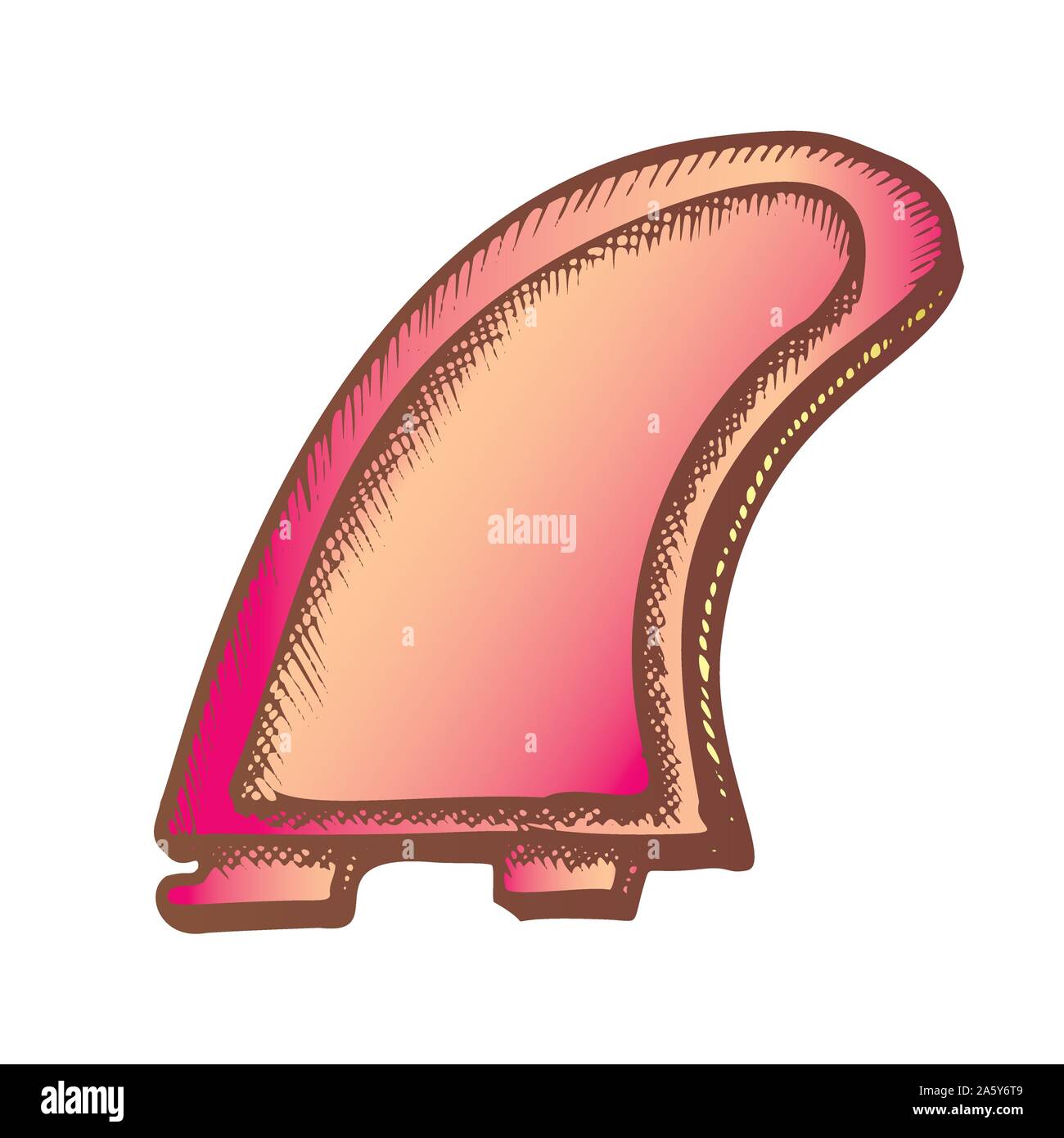 Surfboard Single Keel Color Element Vector Stock Vector Image & Art - Alamy
