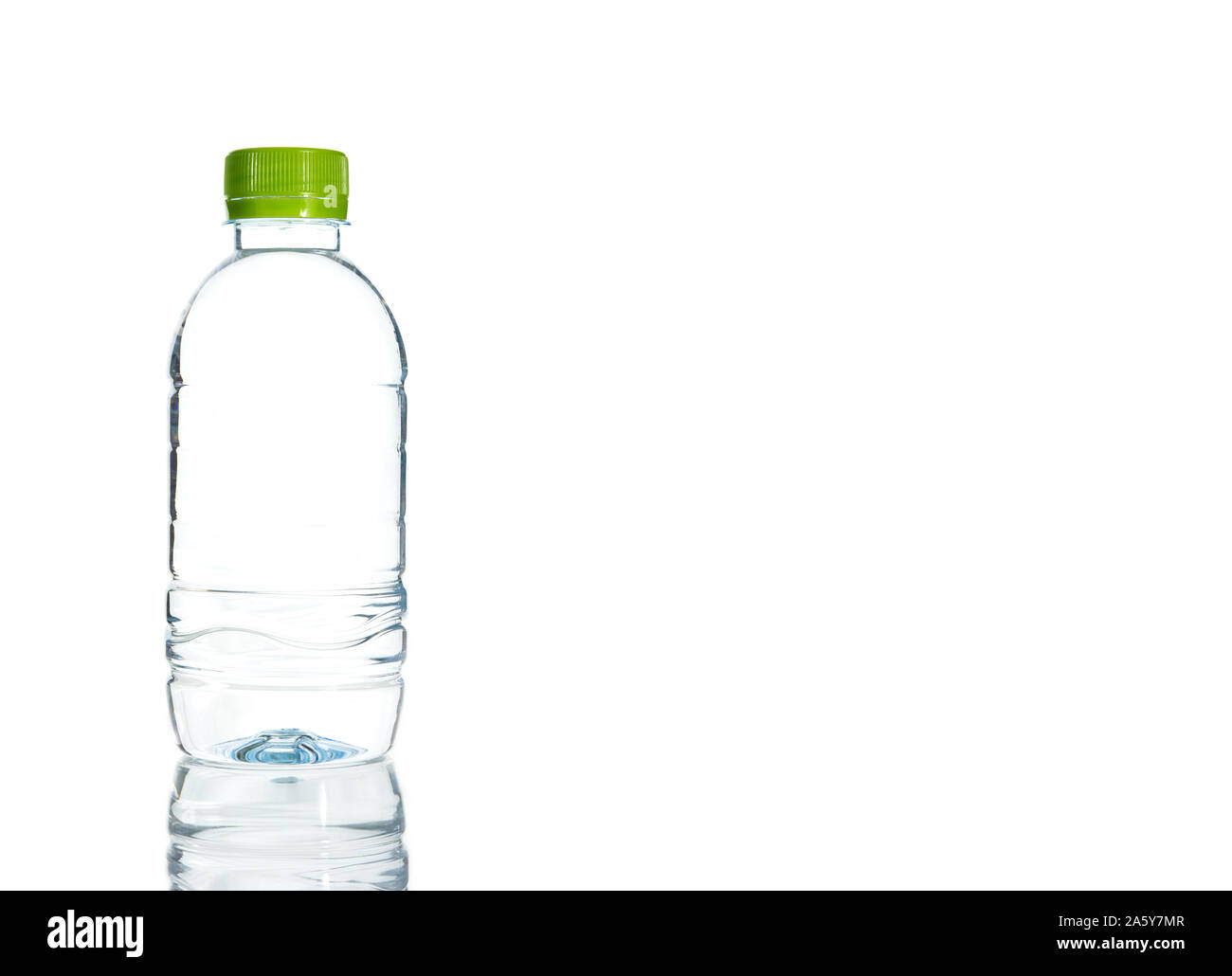 Plastic water bottle isolate on over white background Stock Photo - Alamy