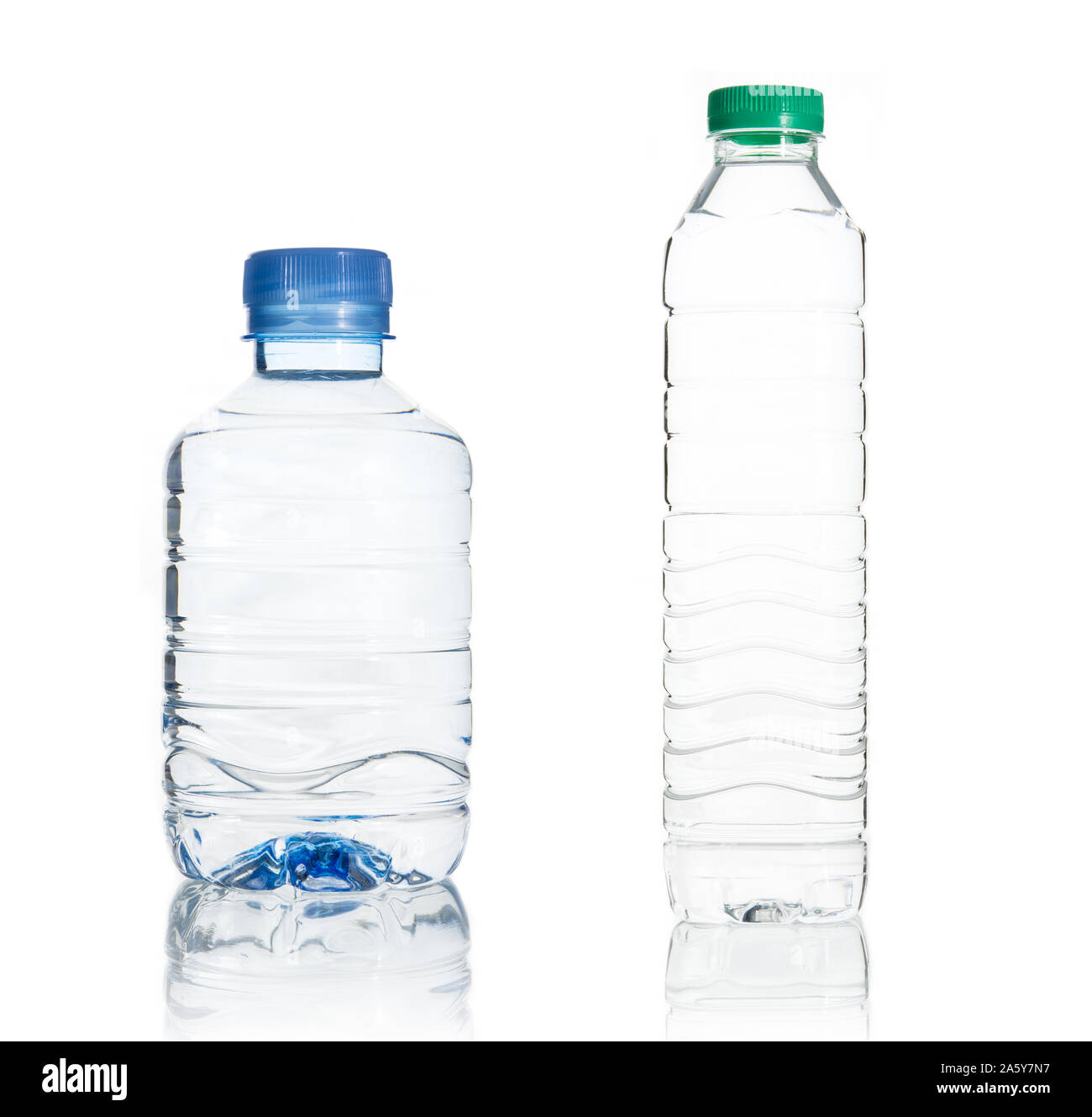 Plastic water bottle isolate on over white background Stock Photo - Alamy