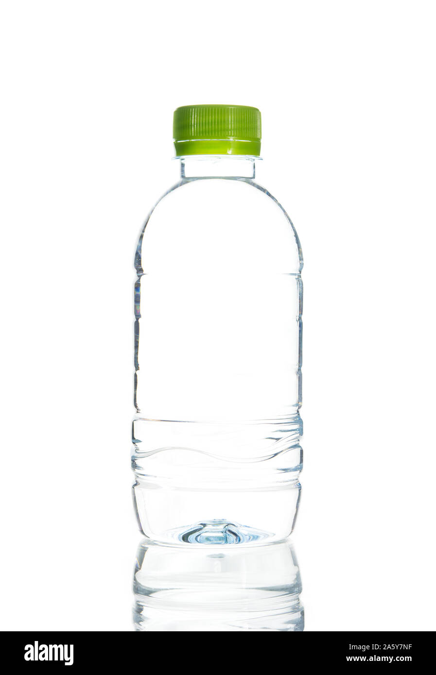 Plastic water bottle isolate on over white background Stock Photo - Alamy