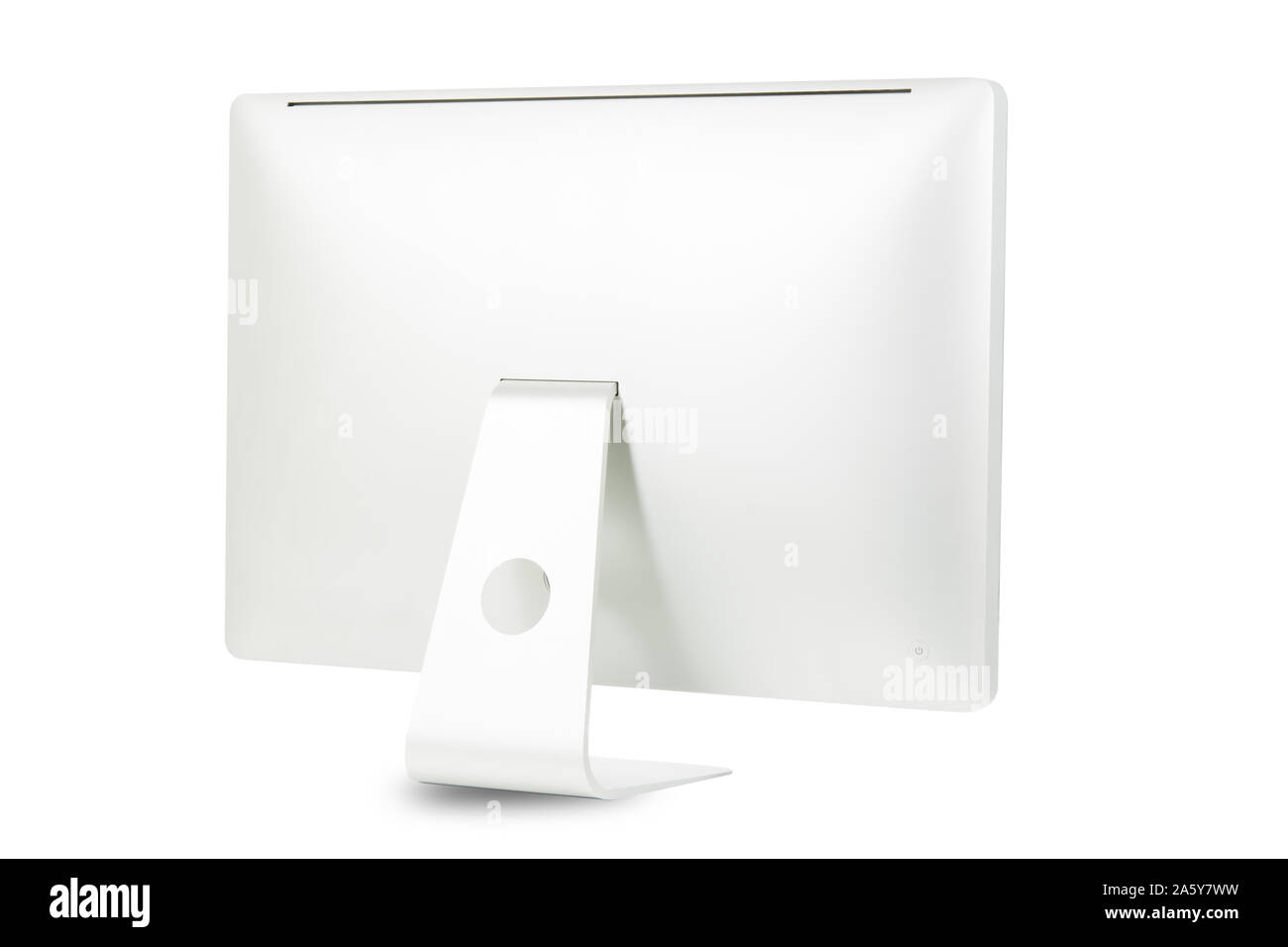 White computer monitor isolated on over white background Stock Photo ...
