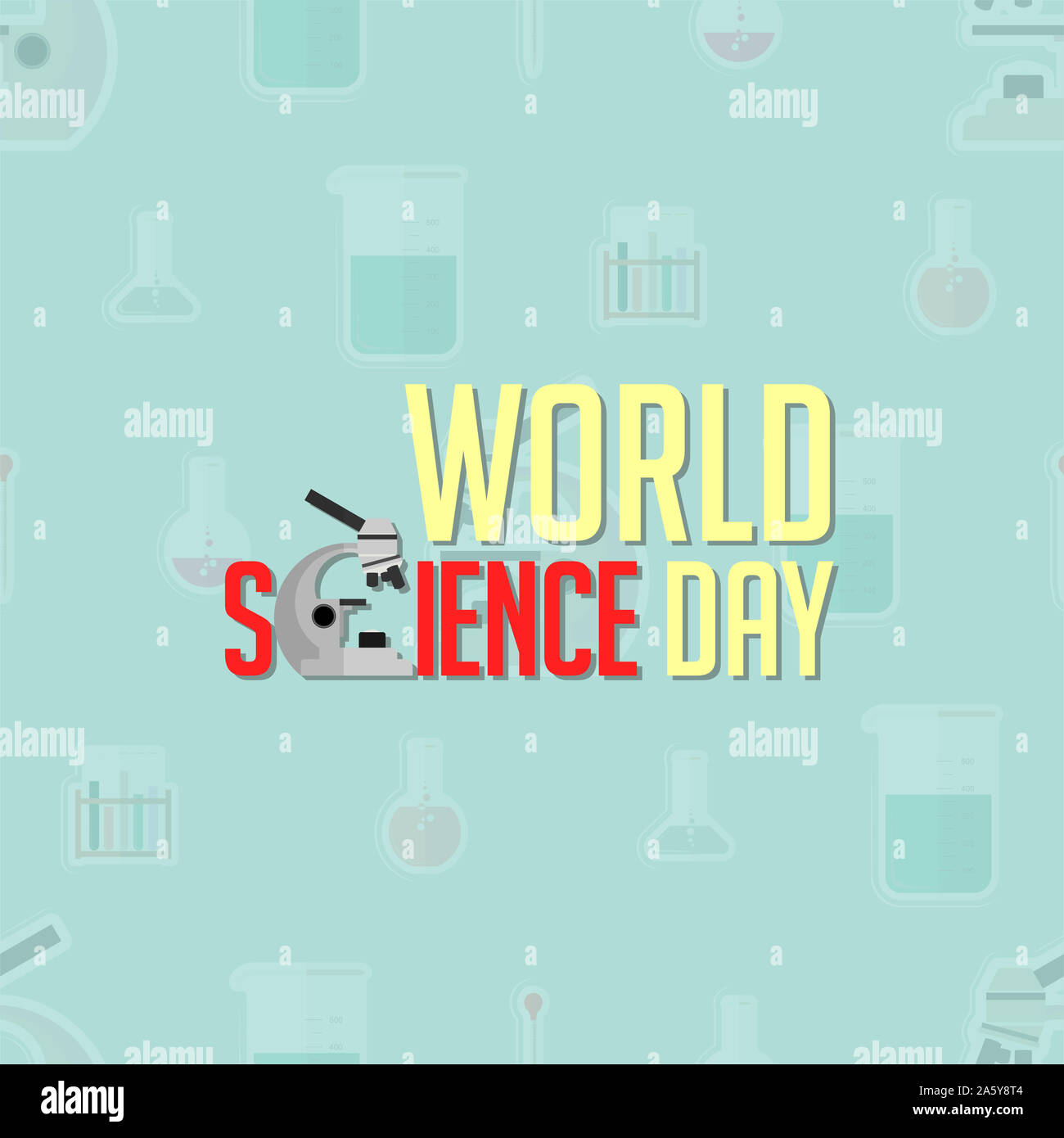 Typography for World Science Day for Peace and Development with ...