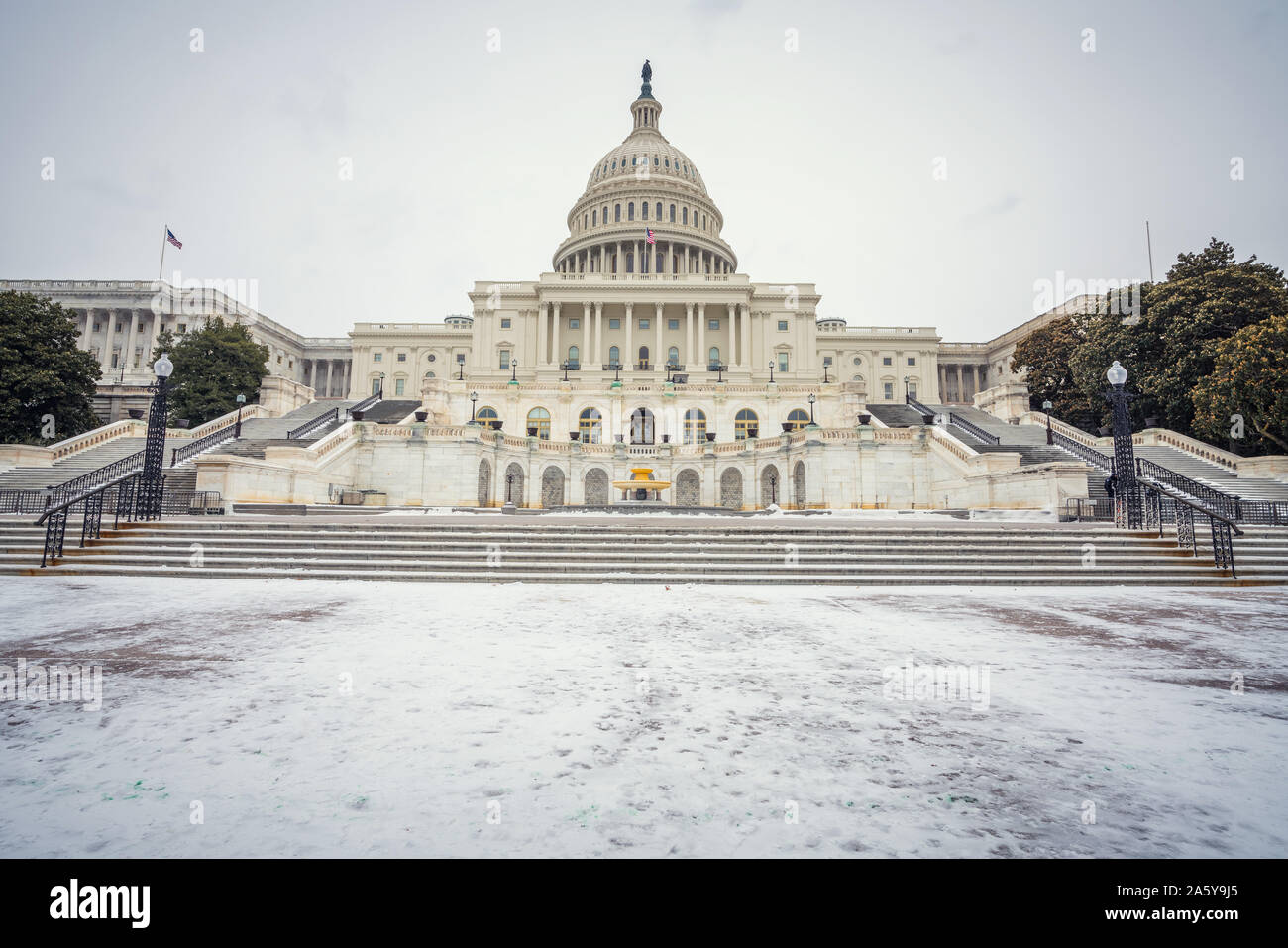 Us capitol winter snow building washington dc usa architecture hi-res ...
