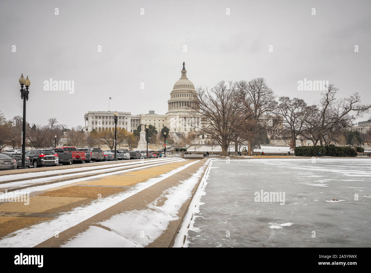 Us capitol winter snow building washington dc usa architecture hi-res ...