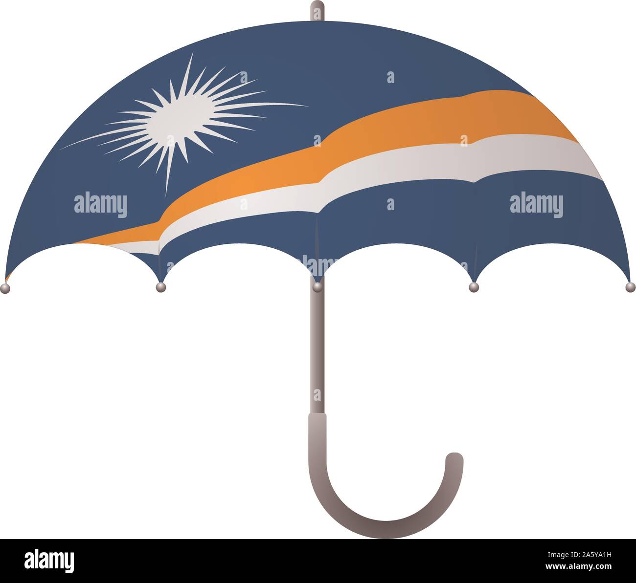 Marshall Islands flag umbrella. Social security concept. National flag ...