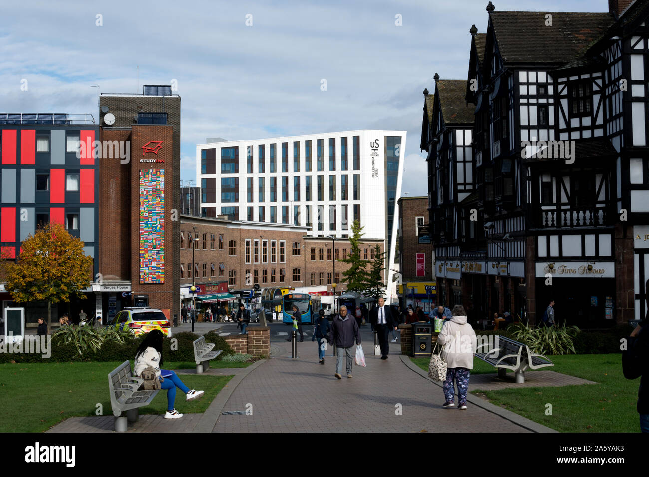 Trinity Street, Coventry, West Midlands, England, UK Stock Photo - Alamy