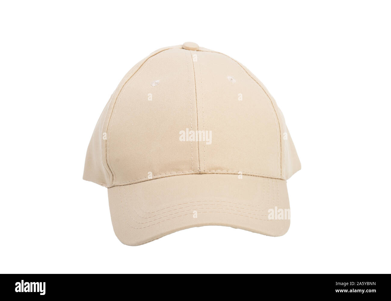 Cream Baseball Hat Isolated on Over White Background Stock Photo - Alamy