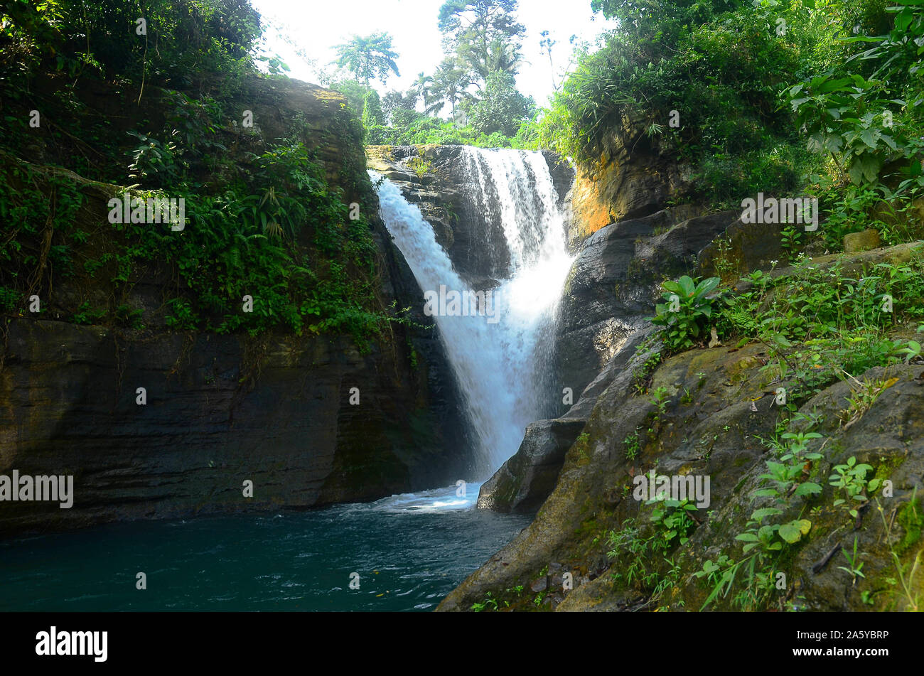Waterfall In Forest | Coban Tundo, Malang, East Java, Indonesia Stock ...