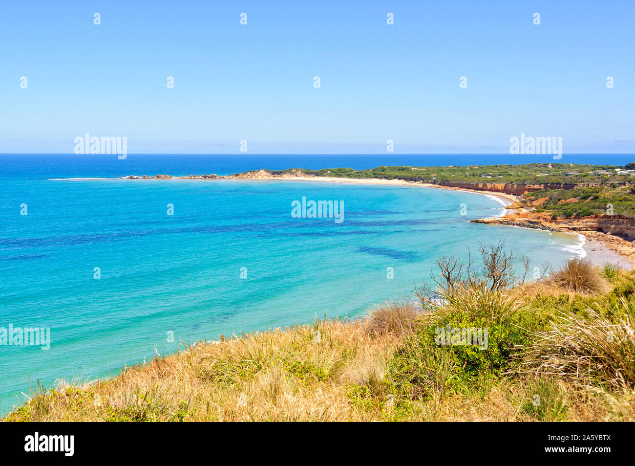 View of the Lorne-Queenscliff Coastal Reserve from the Loveridge ...