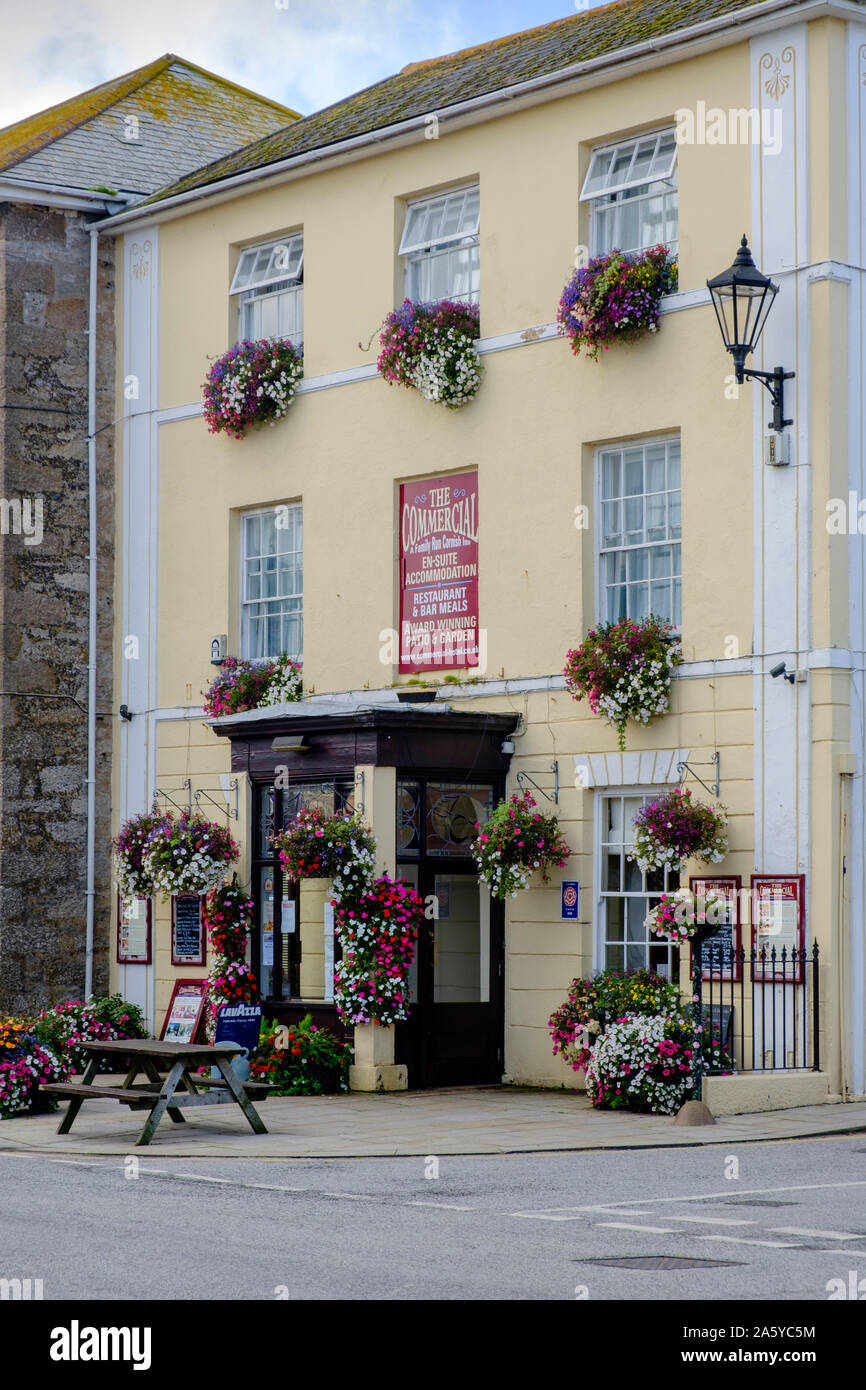 Commercial Inn St Just in Penwith Penzance Cornwall England Stock Photo ...