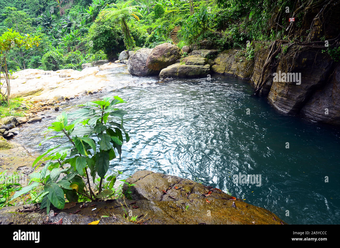 Waterfall In Forest | Coban Tundo, Malang, East Java, Indonesia Stock ...