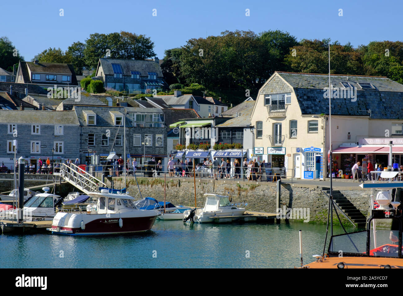 Cornwall padstow rick stein boats hi-res stock photography and images ...
