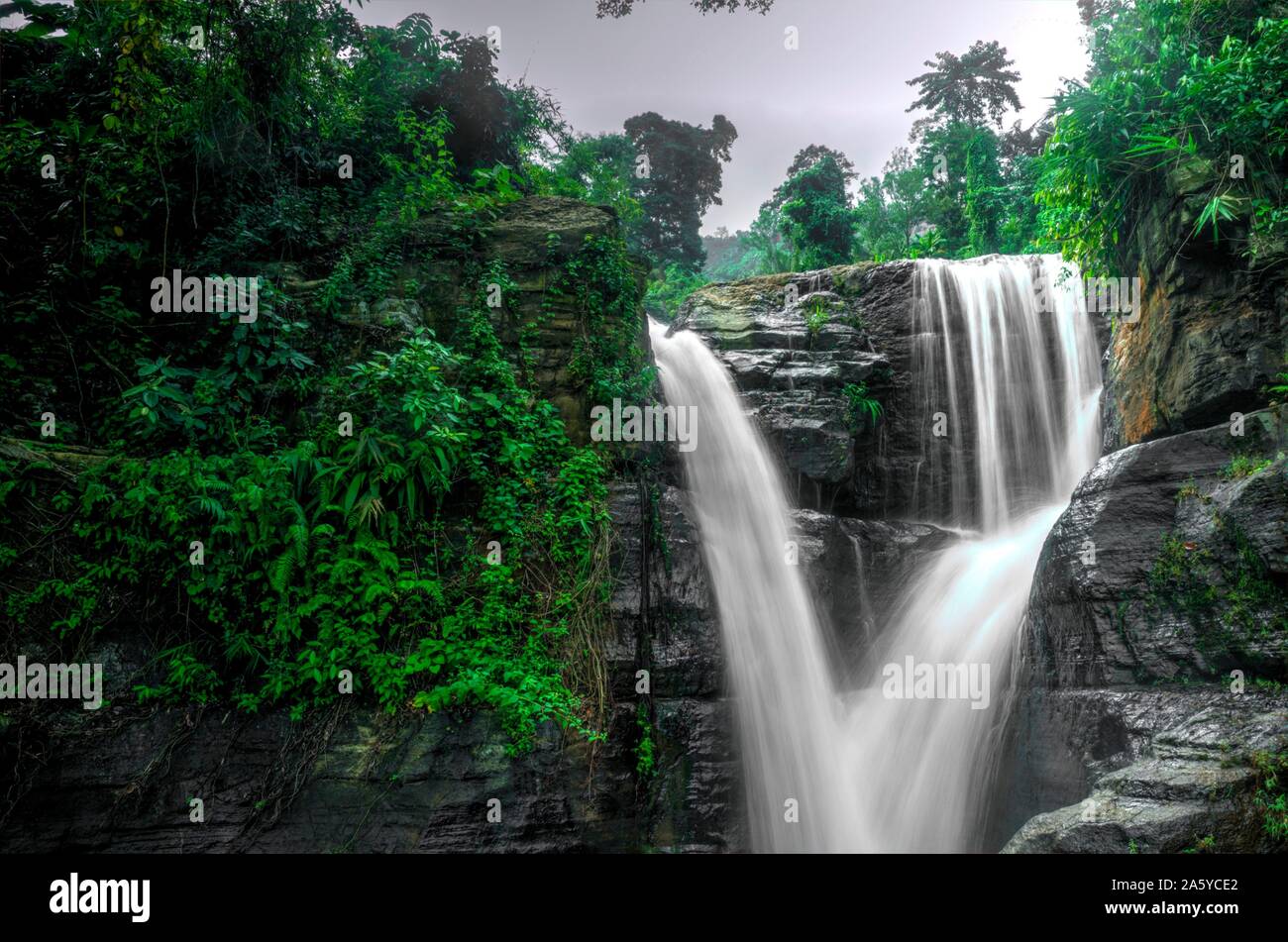 Waterfall In Forest | Coban Tundo, Malang, East Java, Indonesia Stock ...