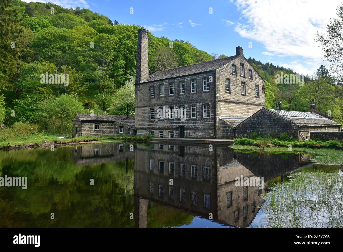 Gibson Mill, Hardcastle Crags, Hebden Bridge, West Yorkshire Stock ...