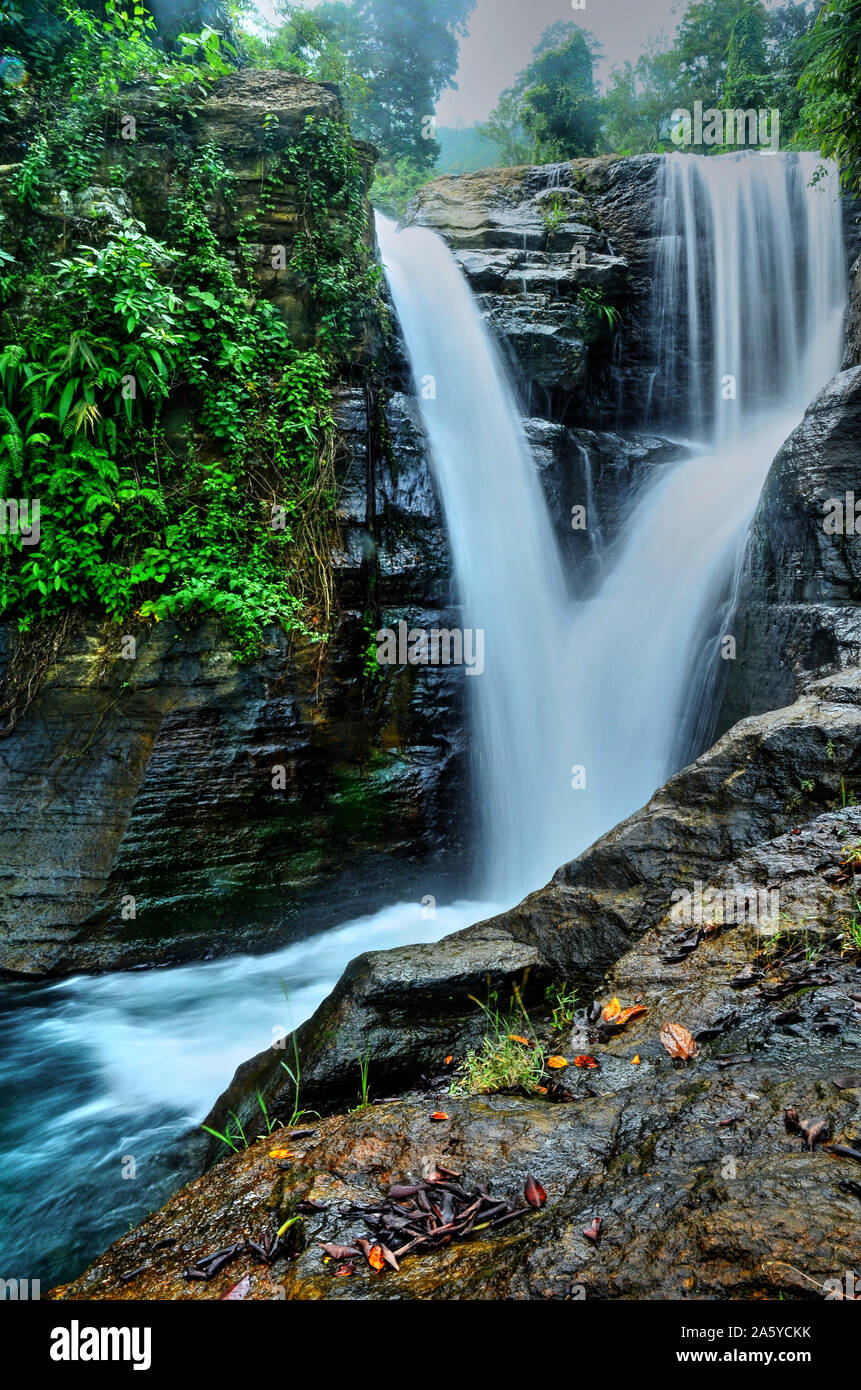 Waterfall In Forest | Coban Tundo, Malang, East Java, Indonesia Stock ...