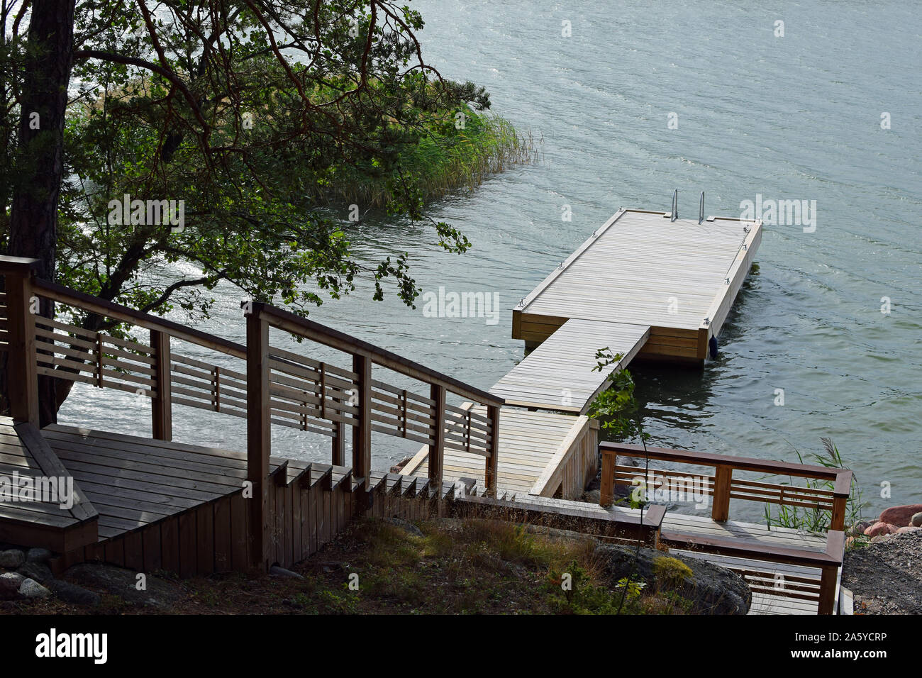 Dock with stairs hi-res stock photography and images - Alamy