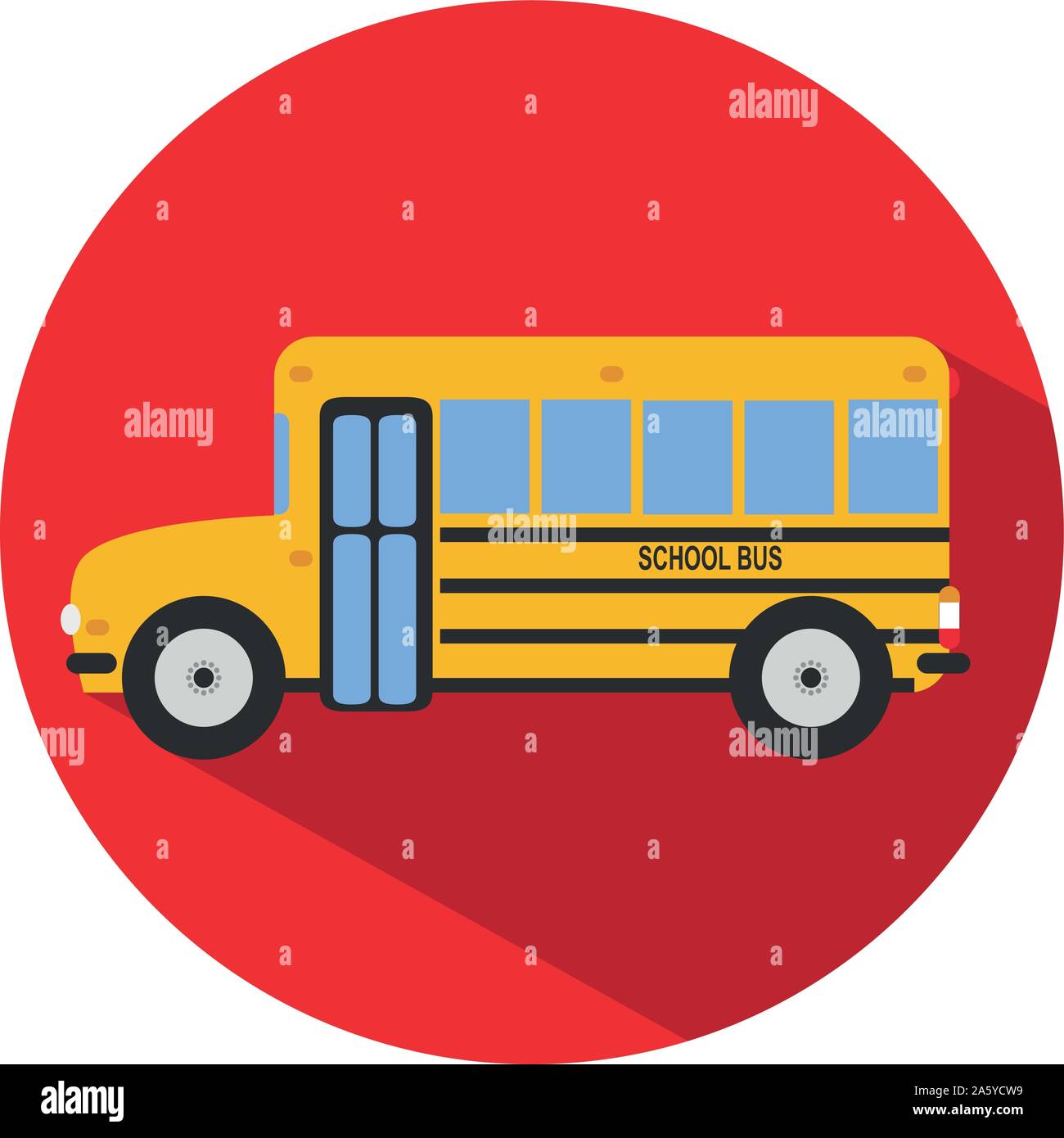 School Bus Flat Front