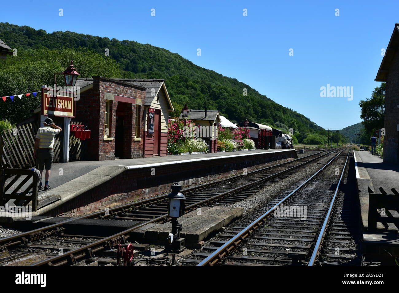 Levisham Railway Station 5, North Yorkshire Moors railway Stock Photo ...
