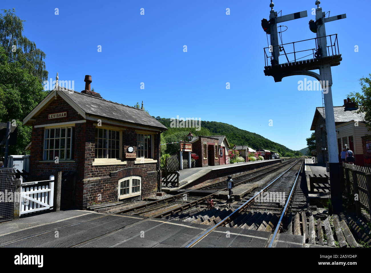 Levisham Railway Station 3, Yorkshire Moors railway Stock Photo - Alamy