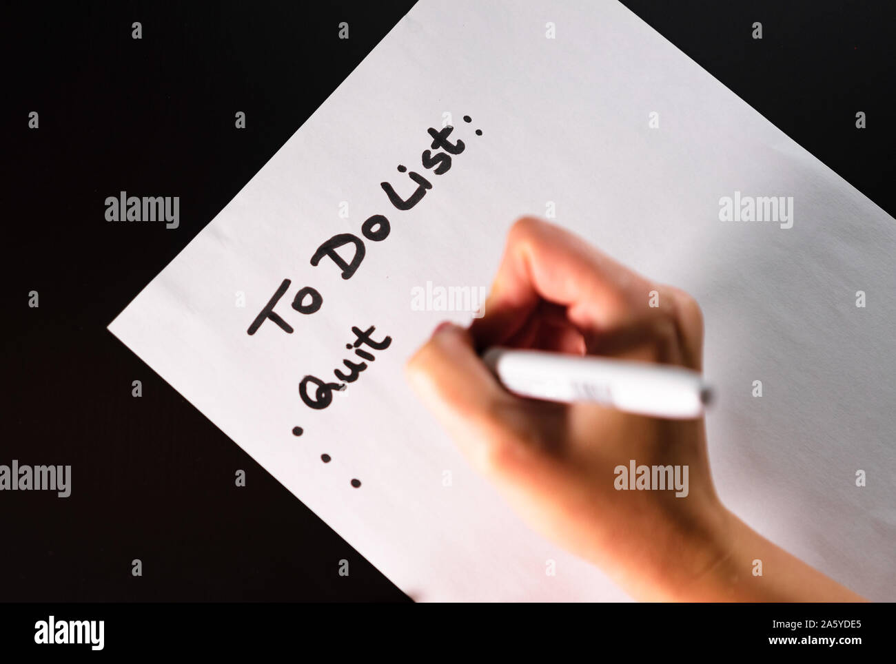 Writing to do list. Motivation list. Text TO DO list on paper Stock ...