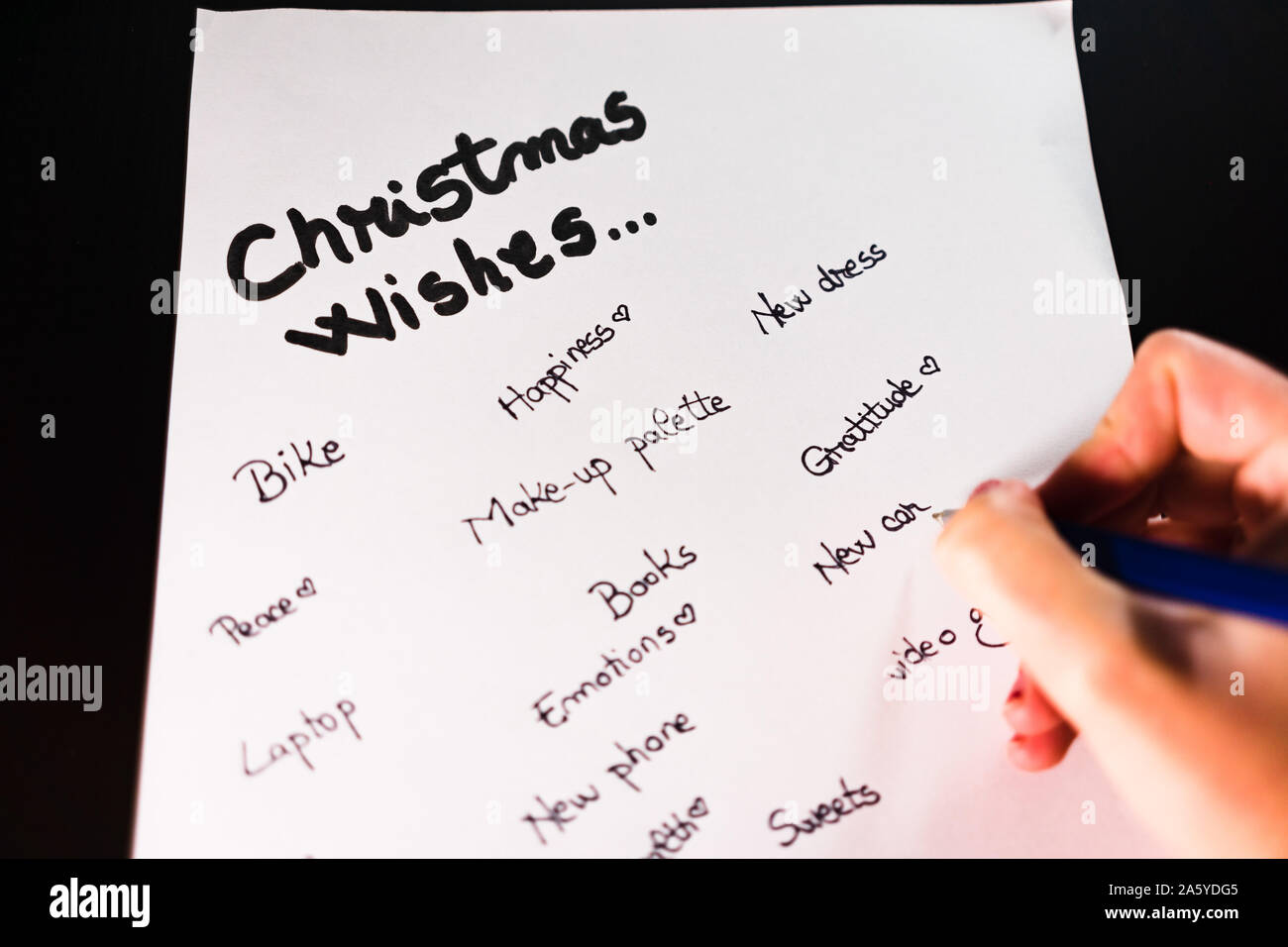 Writing Christmas wishes. Christmas wishes list. Text Christmas wishes ...