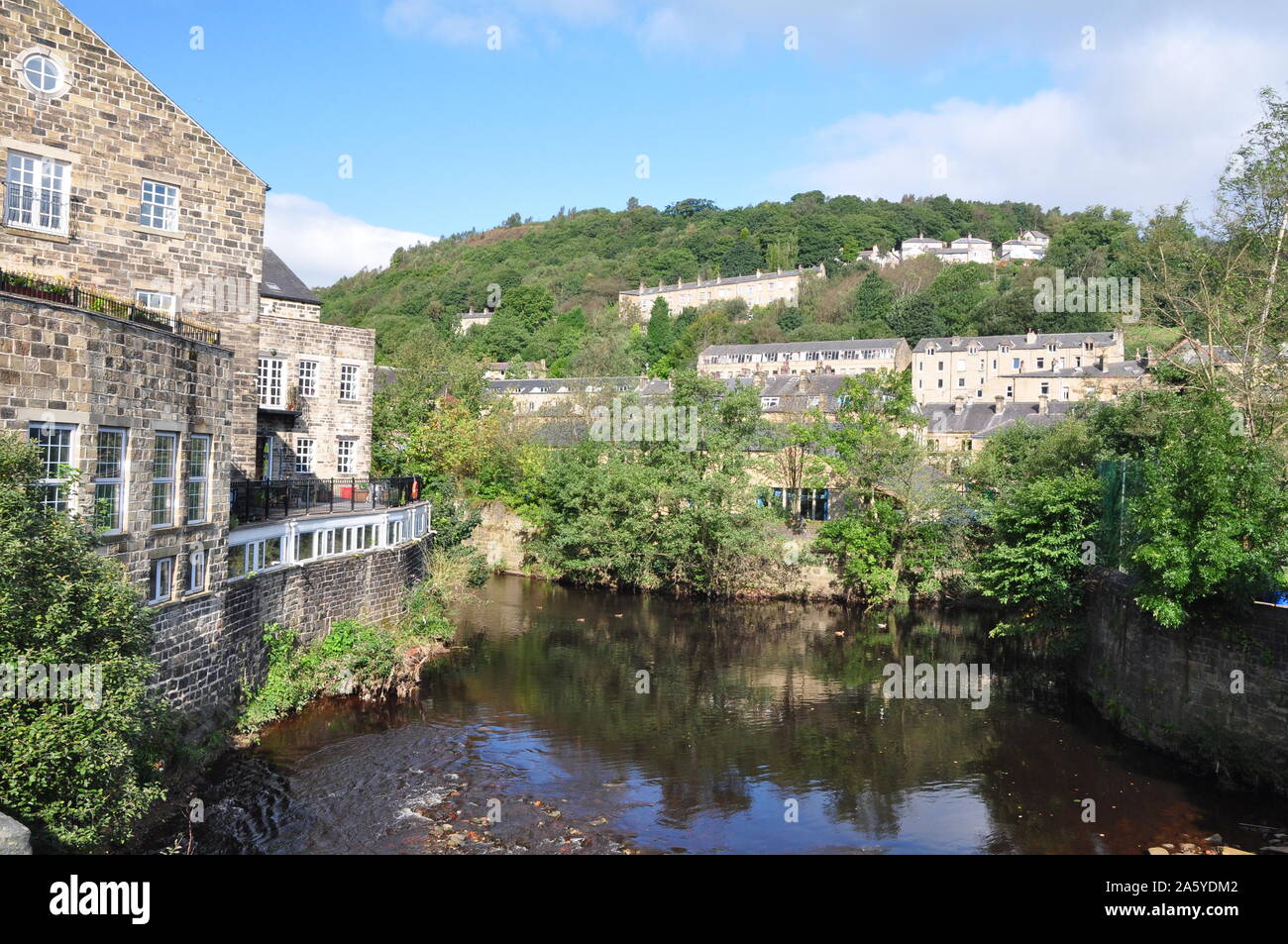 River Calder, Hebden Bridge, West Yorkshire Stock Photo - Alamy