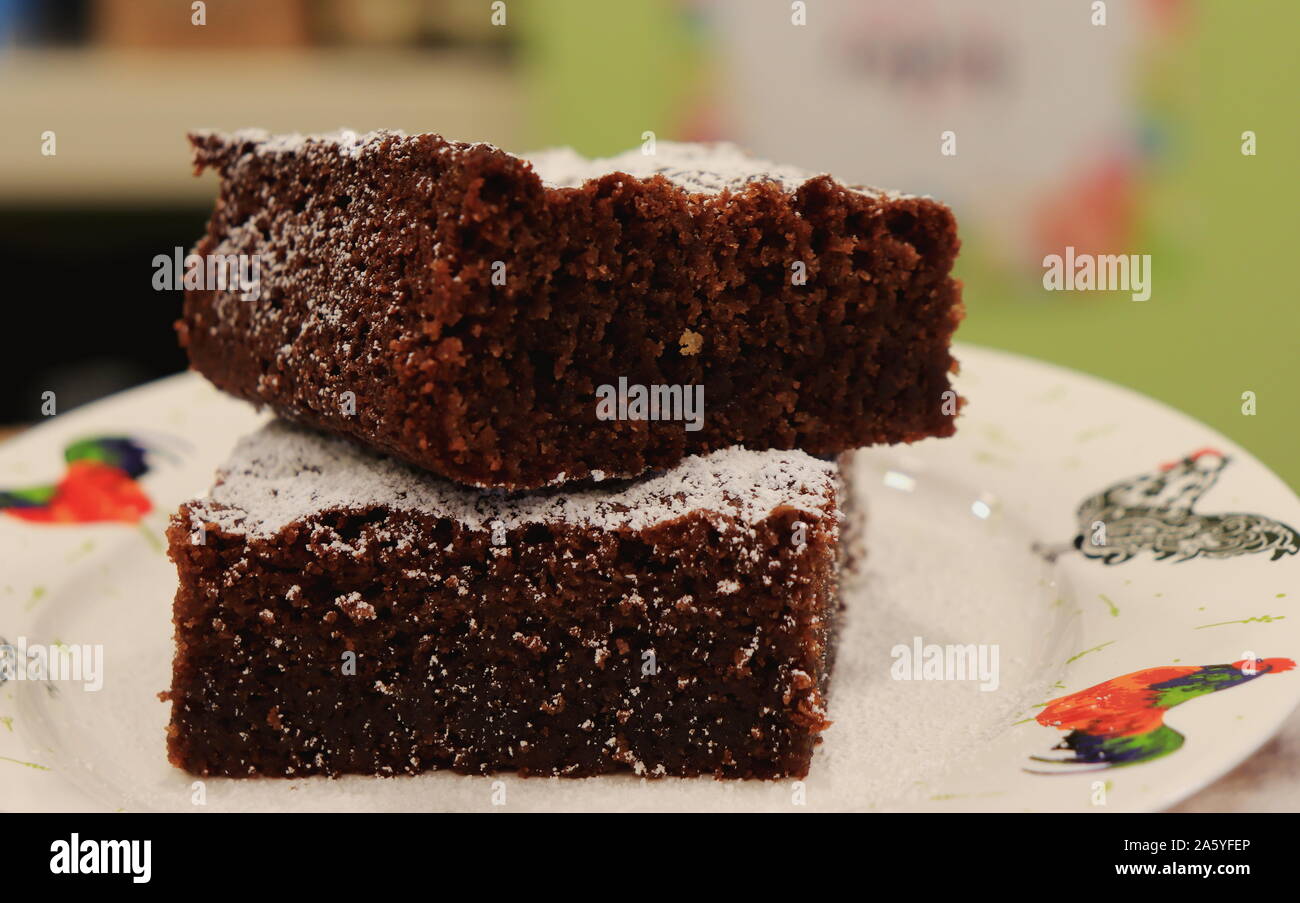 Brownie on a plate hi-res stock photography and images - Alamy