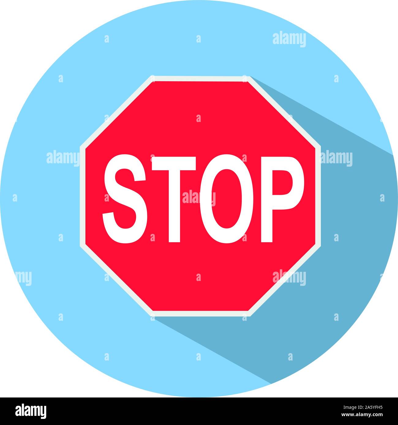 Stop a flat Stock Vector Images - Alamy