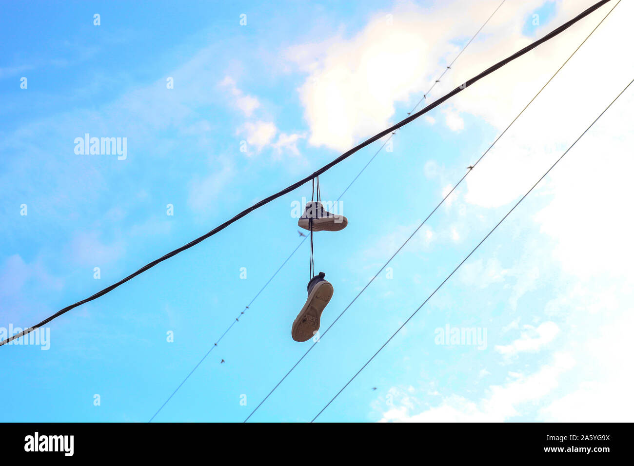Dangling wires hi-res stock photography and images - Alamy