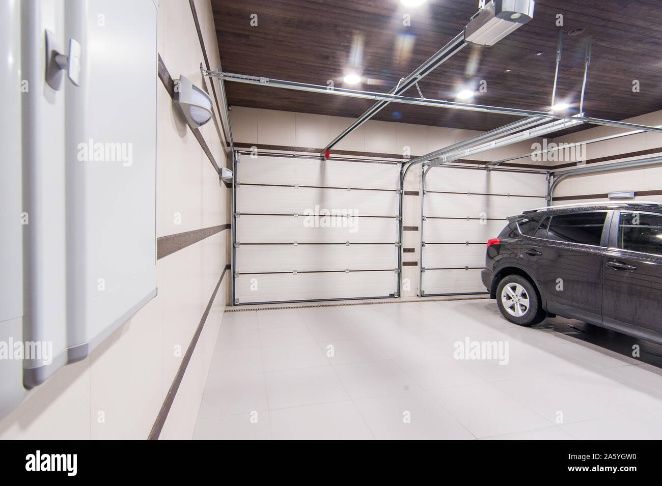 Russia, Moscow- May 29, 2019: interior bright modern car garage Stock ...