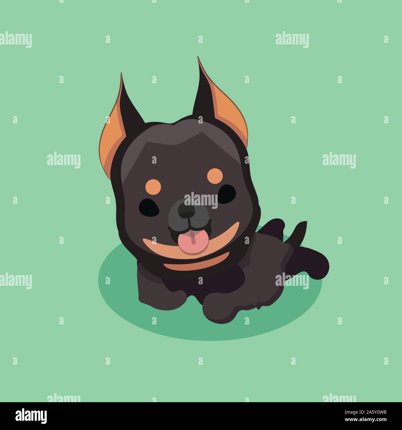 Beauceron dog Stock Vector Images - Alamy