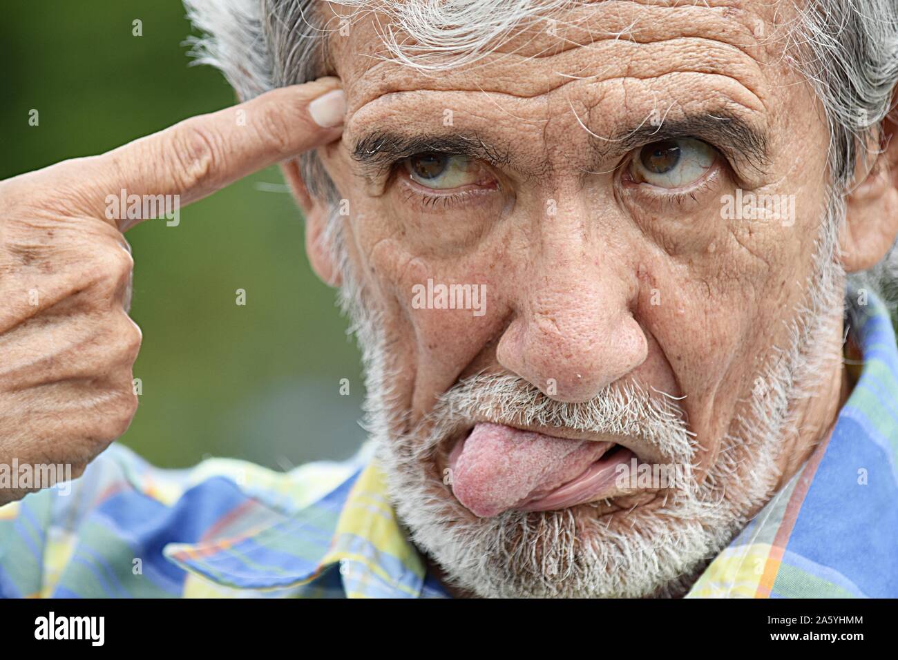 Crazy Senior Person Stock Photo - Alamy