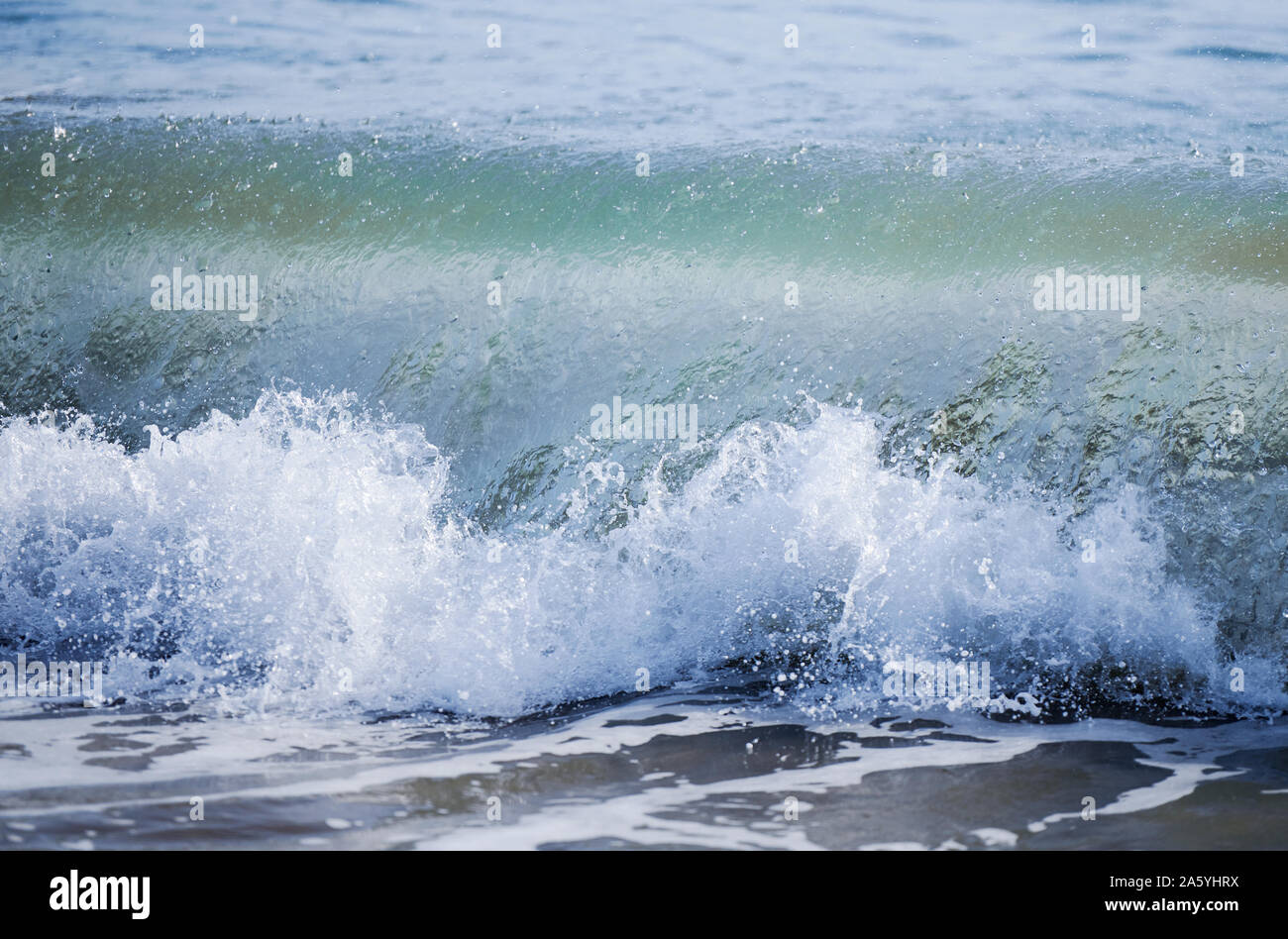 Wild waves splashing Stock Photo - Alamy