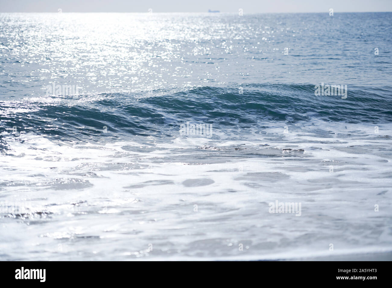 Wild waves splashing Stock Photo - Alamy