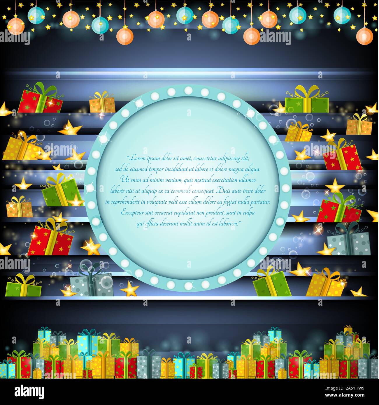 Silver gift box green Stock Vector Images - Alamy