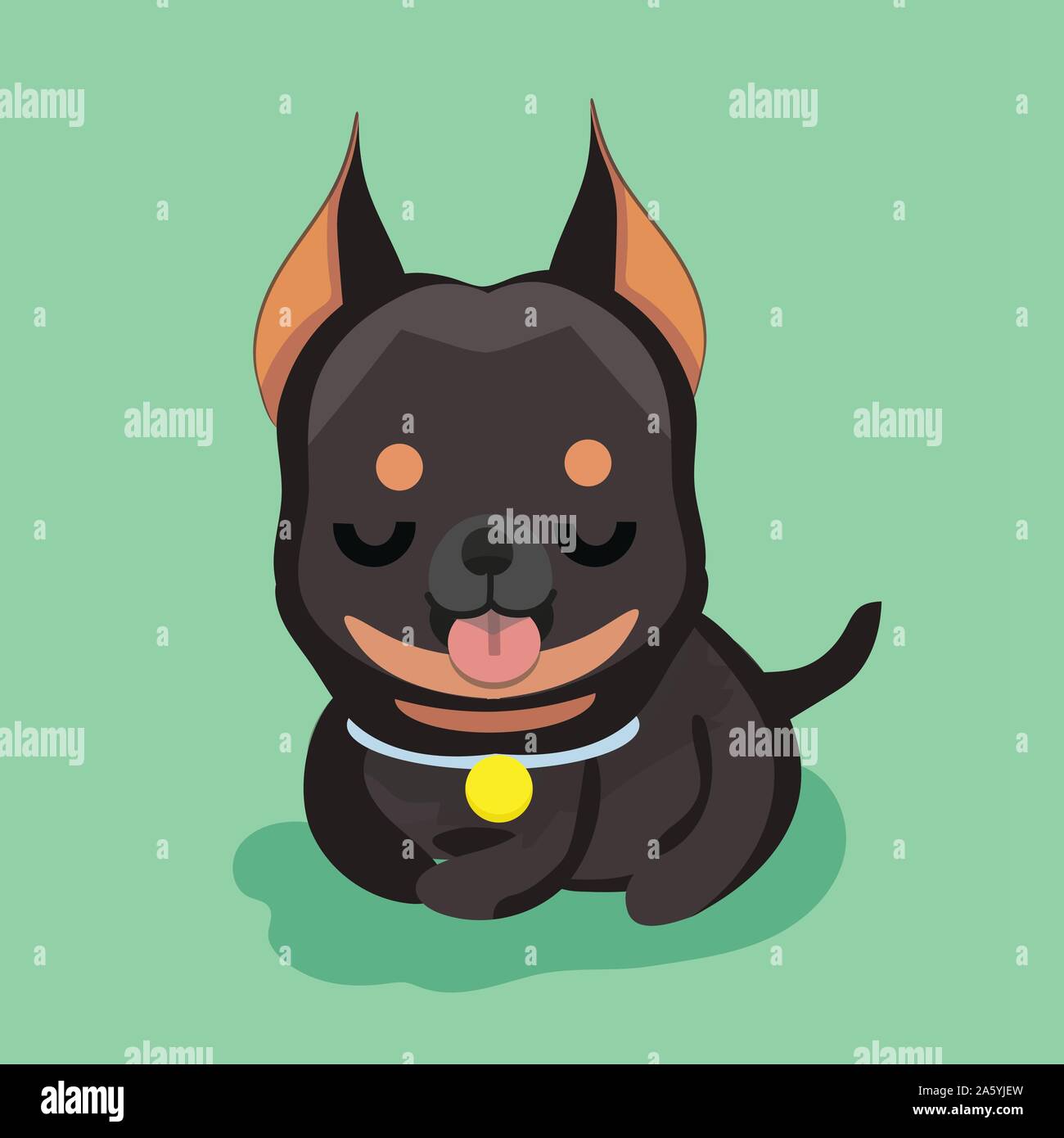 Dog beauceron cartoon vector illustration Stock Vector Image & Art - Alamy