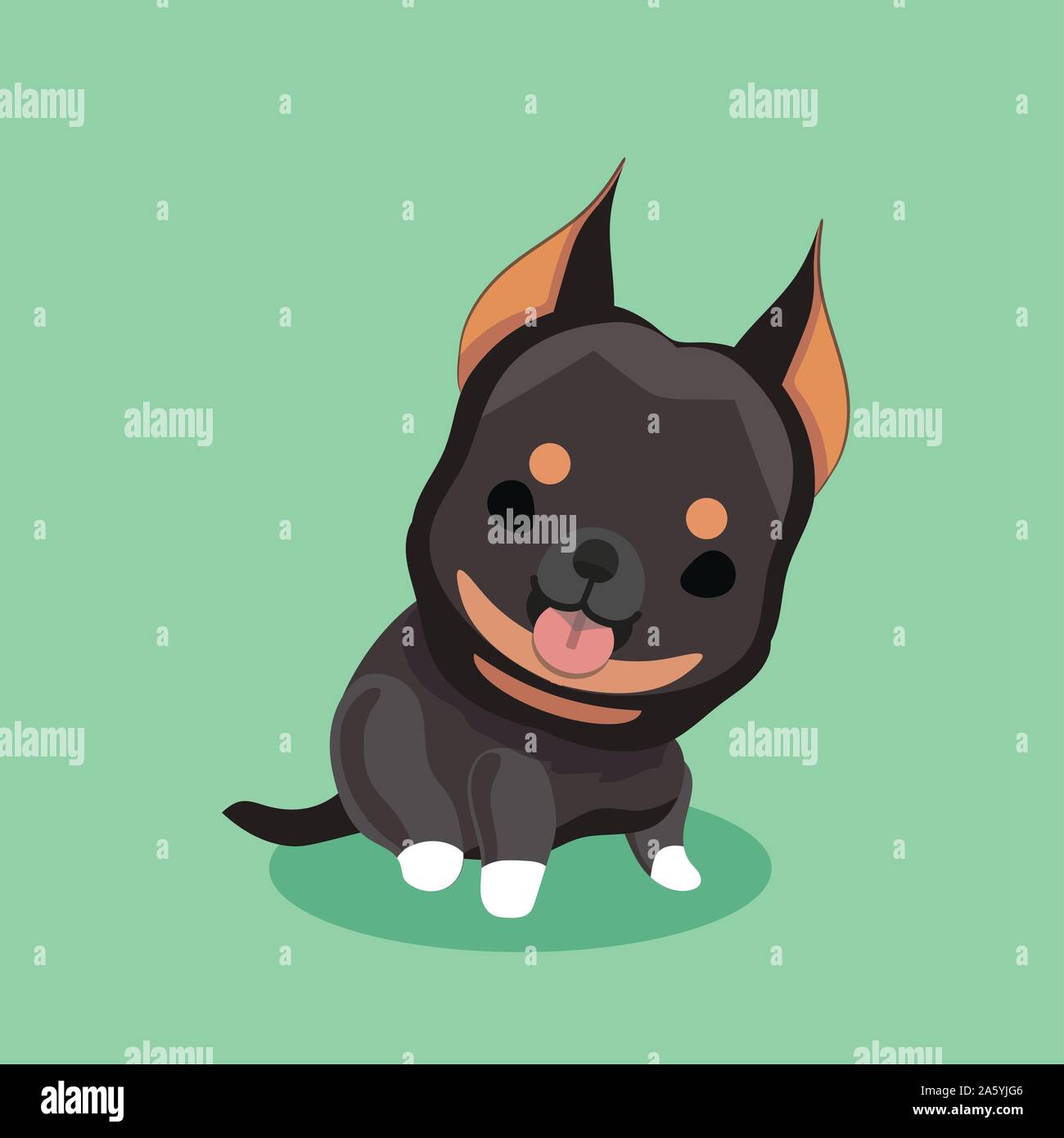 Beauceron dog Stock Vector Images - Alamy