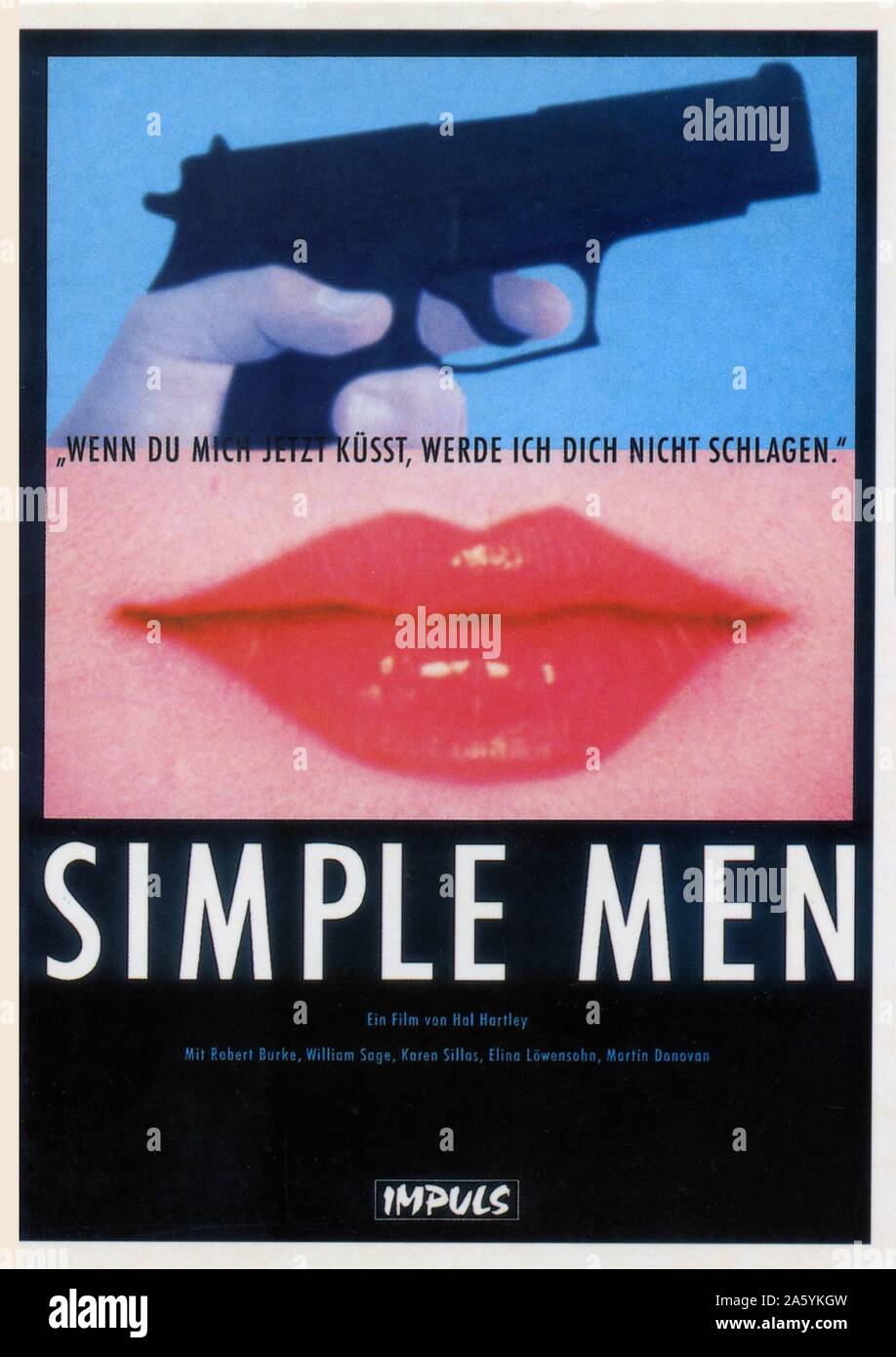 Simple Men Year: 1992 USA Director: Hal Hartley Poster (german Stock ...