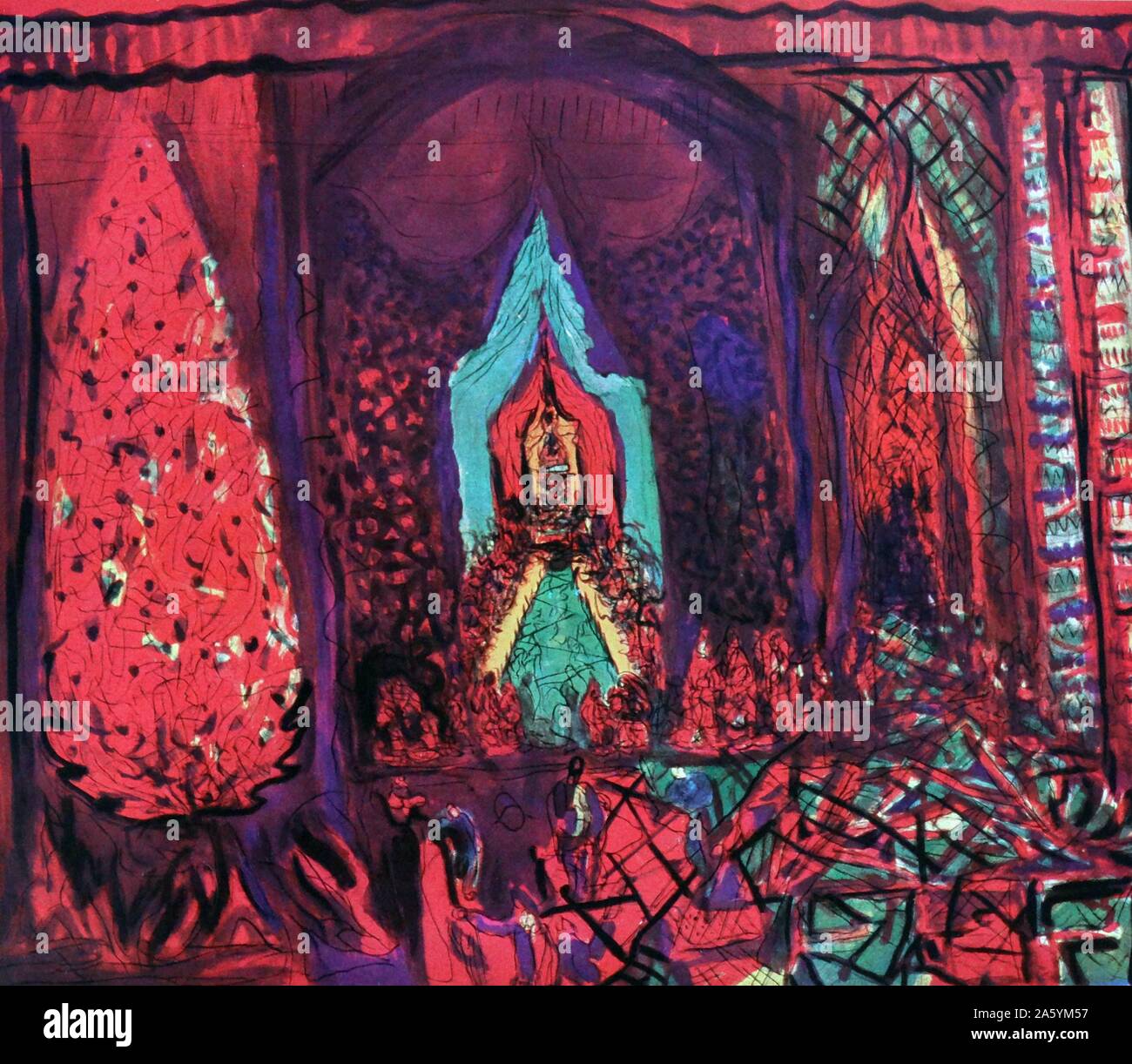 The doorway of the dead by Princess Fahrelnissa Zeid (1901 ñ 1991 ...