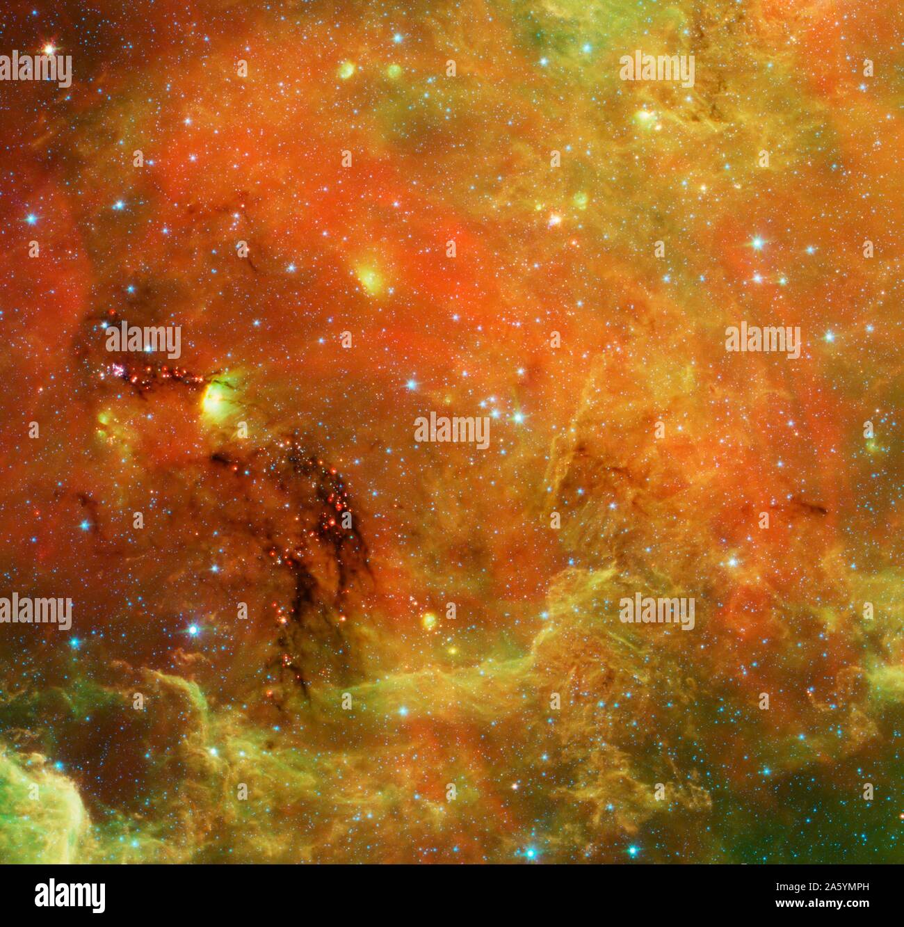 This swirling landscape of stars is known as the North America nebula ...