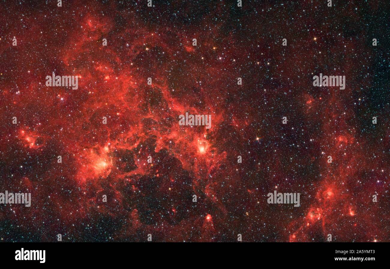 The nebula nicknamed 'the Dragonfish.' This turbulent region, jam ...