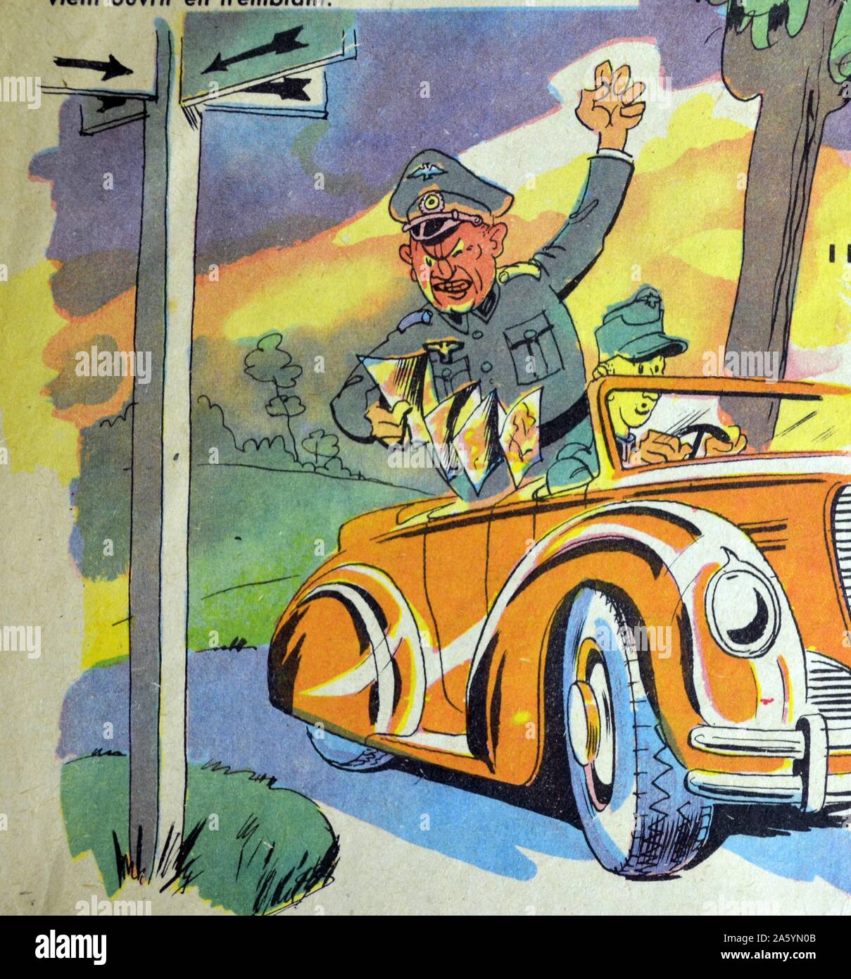 World war german cartoon in hi-res stock photography and images - Alamy