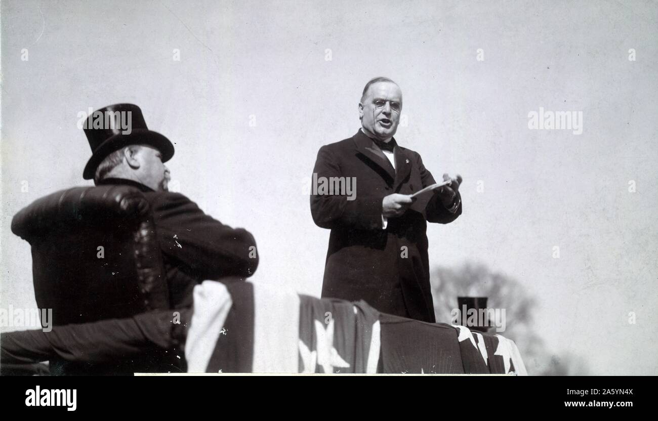 President William McKinely 1897. McKinley delivering his inaugural ...