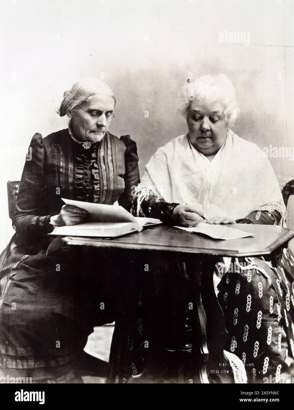Susan B. Anthony and Elizabeth Cady Stanton 1899. Two pioneers in the ...