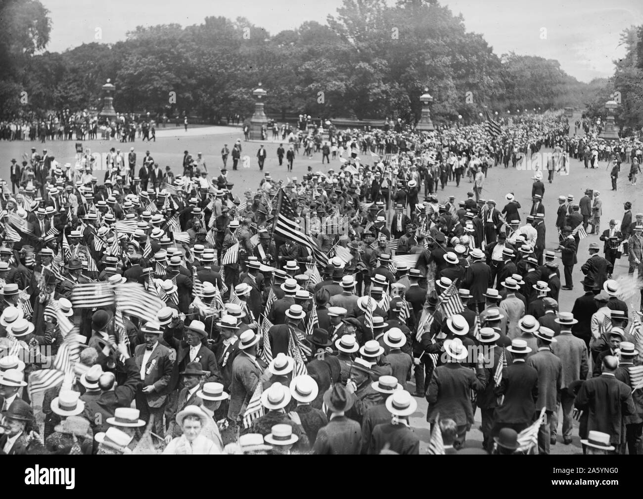 Labour workers unions american demonstration prohibition hi-res stock ...