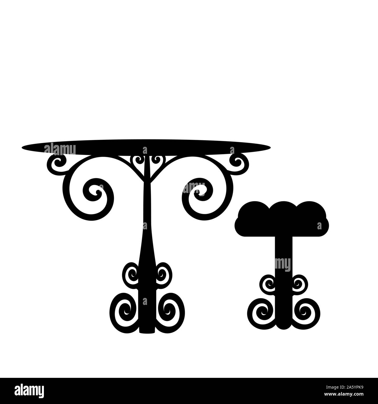 Kitchen garden chair Stock Vector Images - Alamy