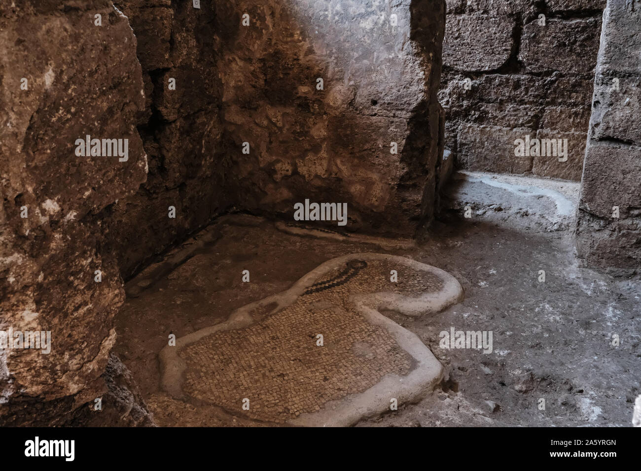 Bet Shemesh, Israel. 23rd October, 2019. A 1500 year old church ...