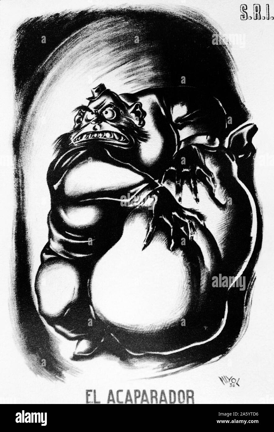Propaganda illustration against hoarding , published by the SRI ...